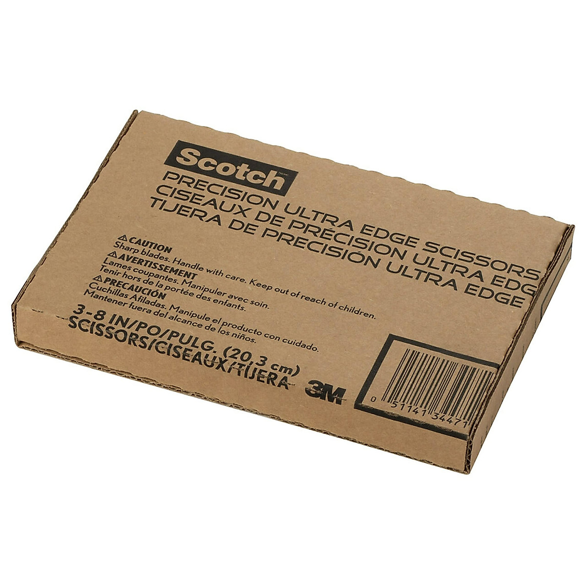Scotch 8" Precision Ultra Edge Non-Stick Scissors, 3 Count, All-Purpose Titanium Scissors for Fabric, Crafts, Cardstock, Office, and School Supplies (1458-3AMZ-ESF)