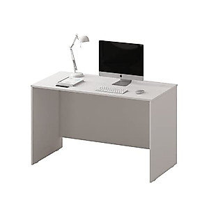 Fineboard, White Made in USA 47" Inch Home Office Desk Computer Writing Table, 47 Inch