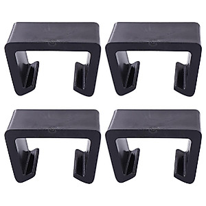 POPETPOP Outside Furnishings 4Pcs Outdoor Furniture Clips- Sectional Sofa Furniture Chair Clip, Wicker Chair Fasteners Home Accessory for Home Shop Office (Black) Outdoor Sofa