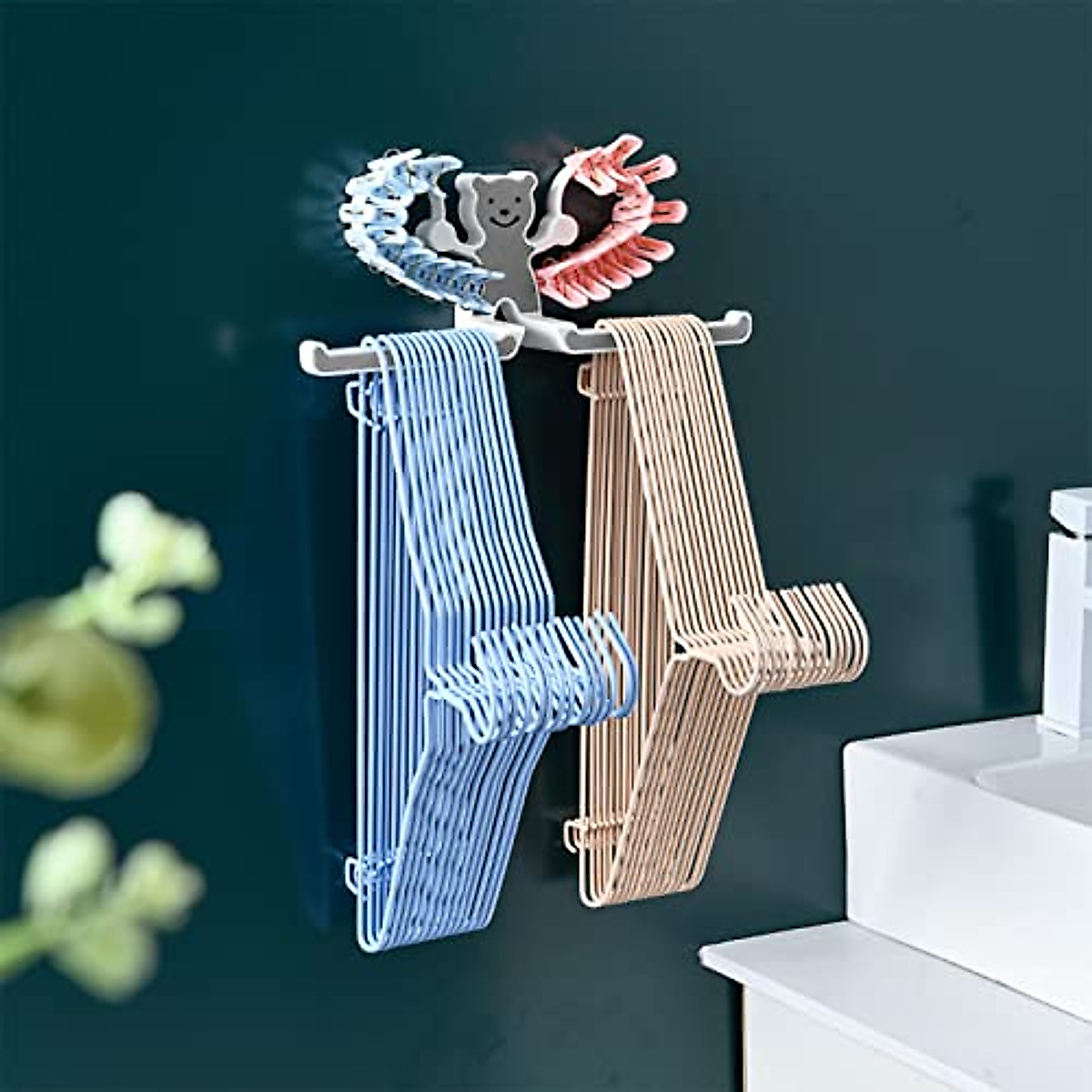 Bathroom Towel Rack, Hand Towel Bar Self Adhesive Wall Mounted Bathroom Towel Holder Kitchen Dishcloth Storage Rod, Towel Racks for Bathroom and Kitchen(Grey)