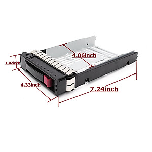 3.5" 373211-001 SATA SAS Hard Drive Tray Caddy with Compaq ProLiant ML350 G4p ML350 G5 G6 ML370 G5 DL 180 G6