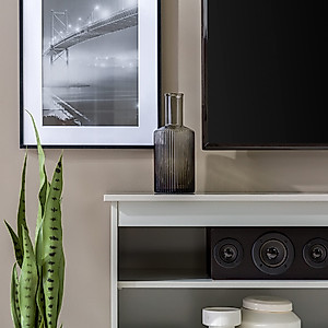 Walker Edison Rohde Contemporary 4 Cubby TV Stand for TVs up to 65 Inches, 58 Inch, Grey