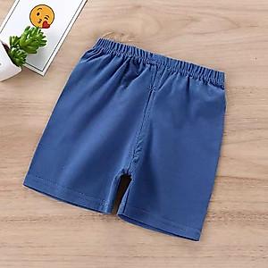 Vagefun Toddler Baby Boy Shorts - Dinosaur Lightweight Cotton Shorts for Kids Boys Summer Elastic Waist Short Pants