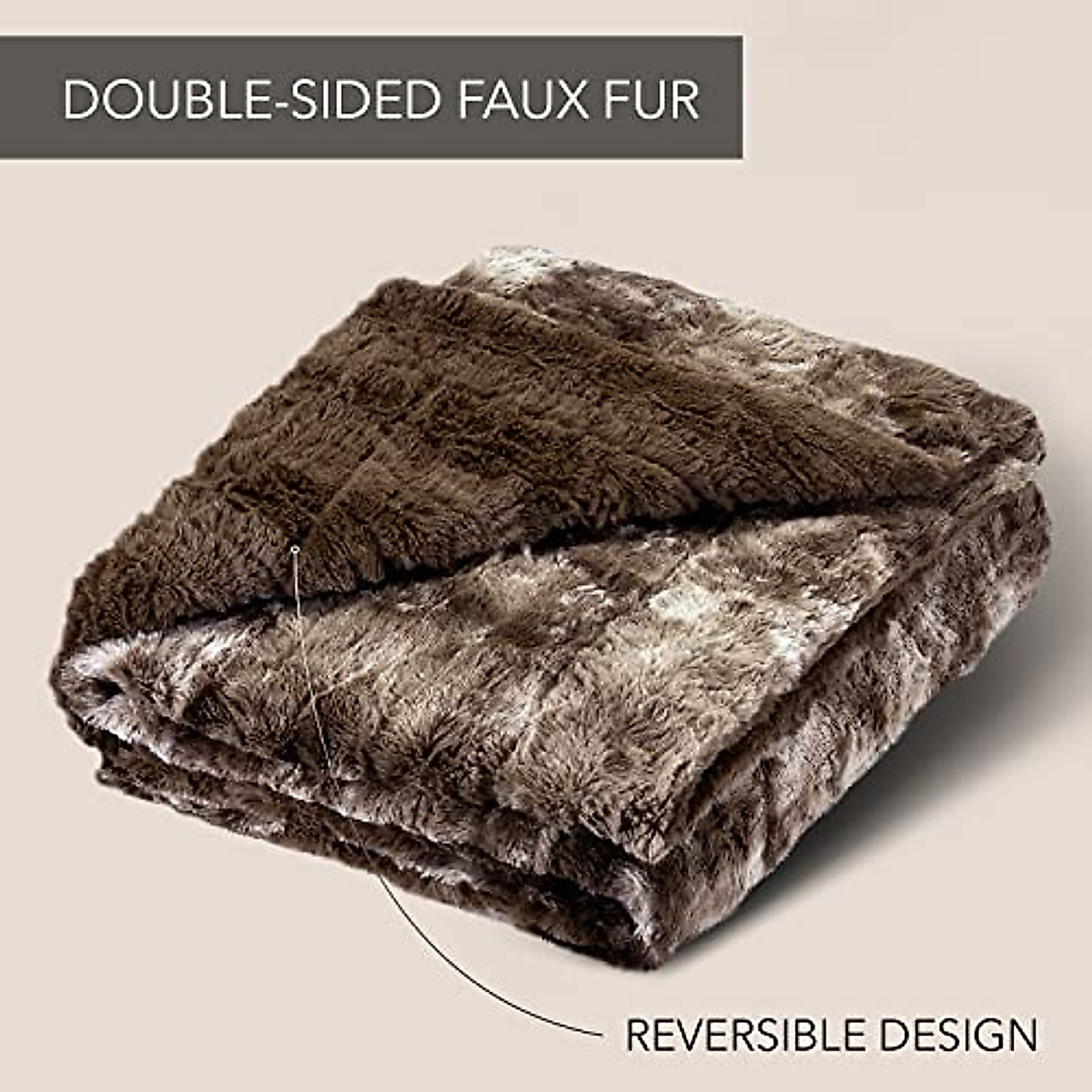 Luxury Plush Blanket - Cozy, Soft, Fuzzy Faux Fur Throw Blanket for Couch - Ideal Comfy Minky Blanket for Adults for Cold Nights by Everlasting Comfort