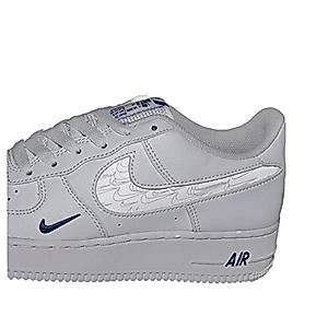 Nike Air Force 1 '07 LV8 Reflective Swoosh (us_Footwear_Size_System, Adult, Men, Numeric, Medium, Numeric_10) White