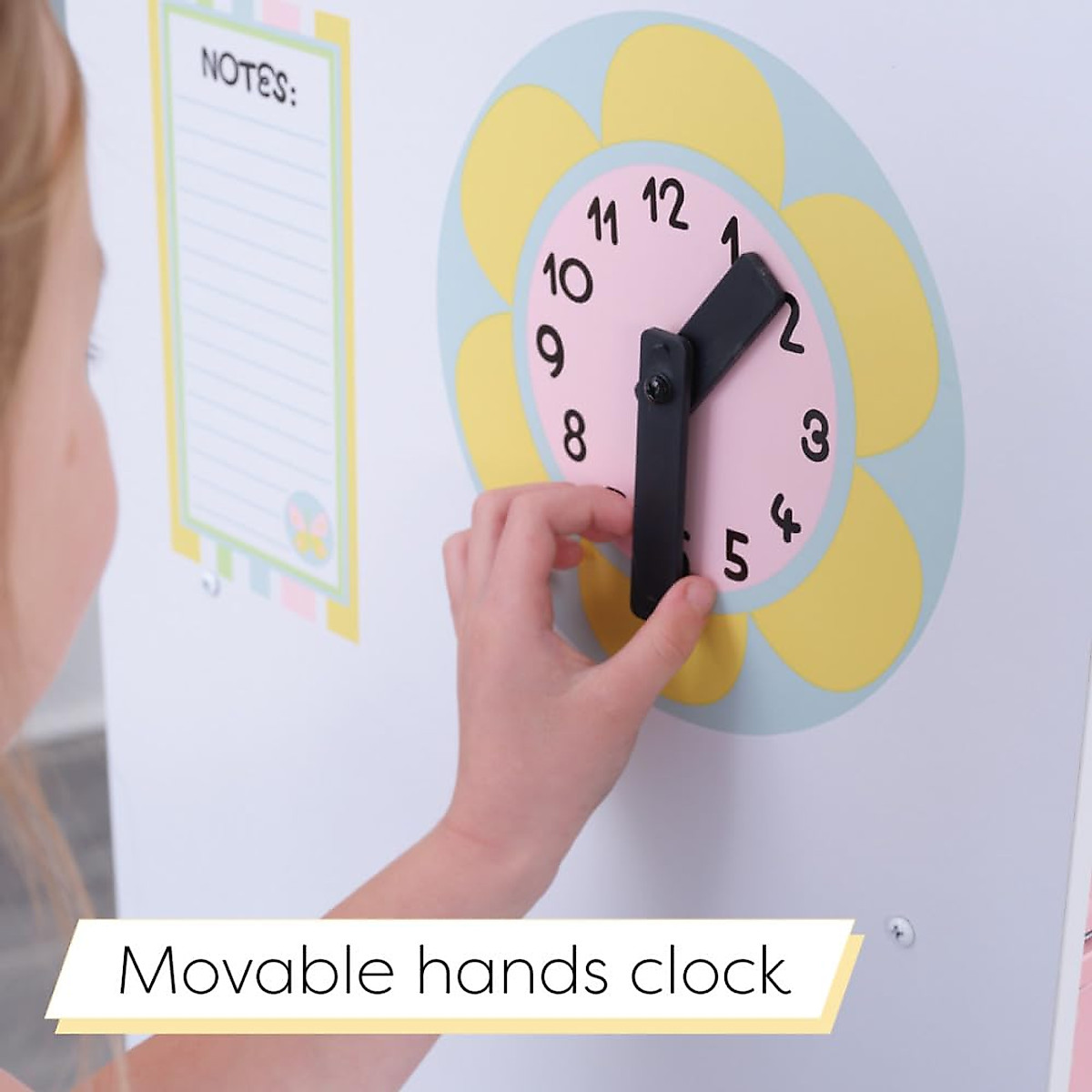 KidKraft Wooden Large Pastel Play Kitchen with Turning Knobs, See-Through Doors and Play Phone Gift for Ages 3+