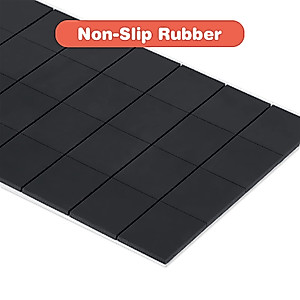 Furniture Silicone Rubber Pads with 3M Self Adhesive Protects Drawers, Desks, Kitchen Cabinets and Furniture Against Bumps and Scratches (Rectangular 0.98 * 0.79 * 0.09 in) (30)