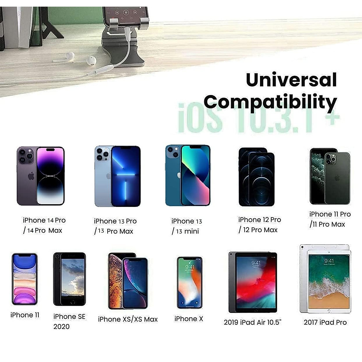 USB C to 3.5 mm Headphone Jack Adapter for iPhone 16 15, 2 Pack Type C Aux Audio Dongle Adapter Cable Cord Compatible for iPhone 16/16 Plus/16 Pro/16 Pro Max/15/15 Plus/15 Pro/15 Pro Max, iPad Pro