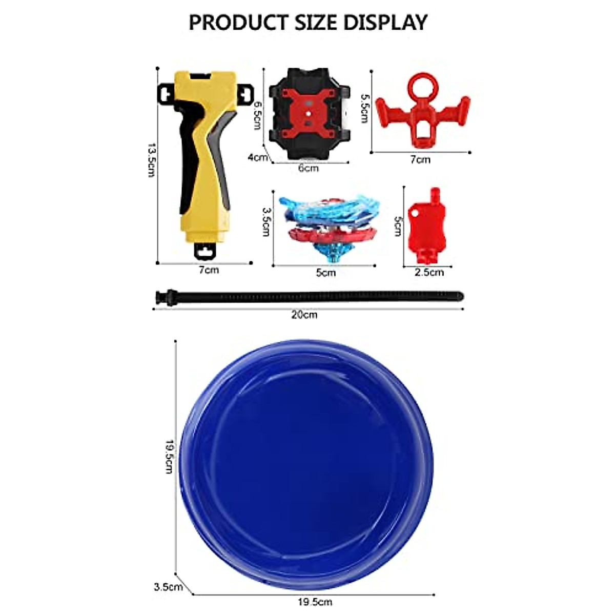 Bey Battling Top Burst | Burst Evolution Combination Series 4D | Set of 4 Fighter Gyroscope 4D Fusion Model | 2 Launcher and 1 beystadium