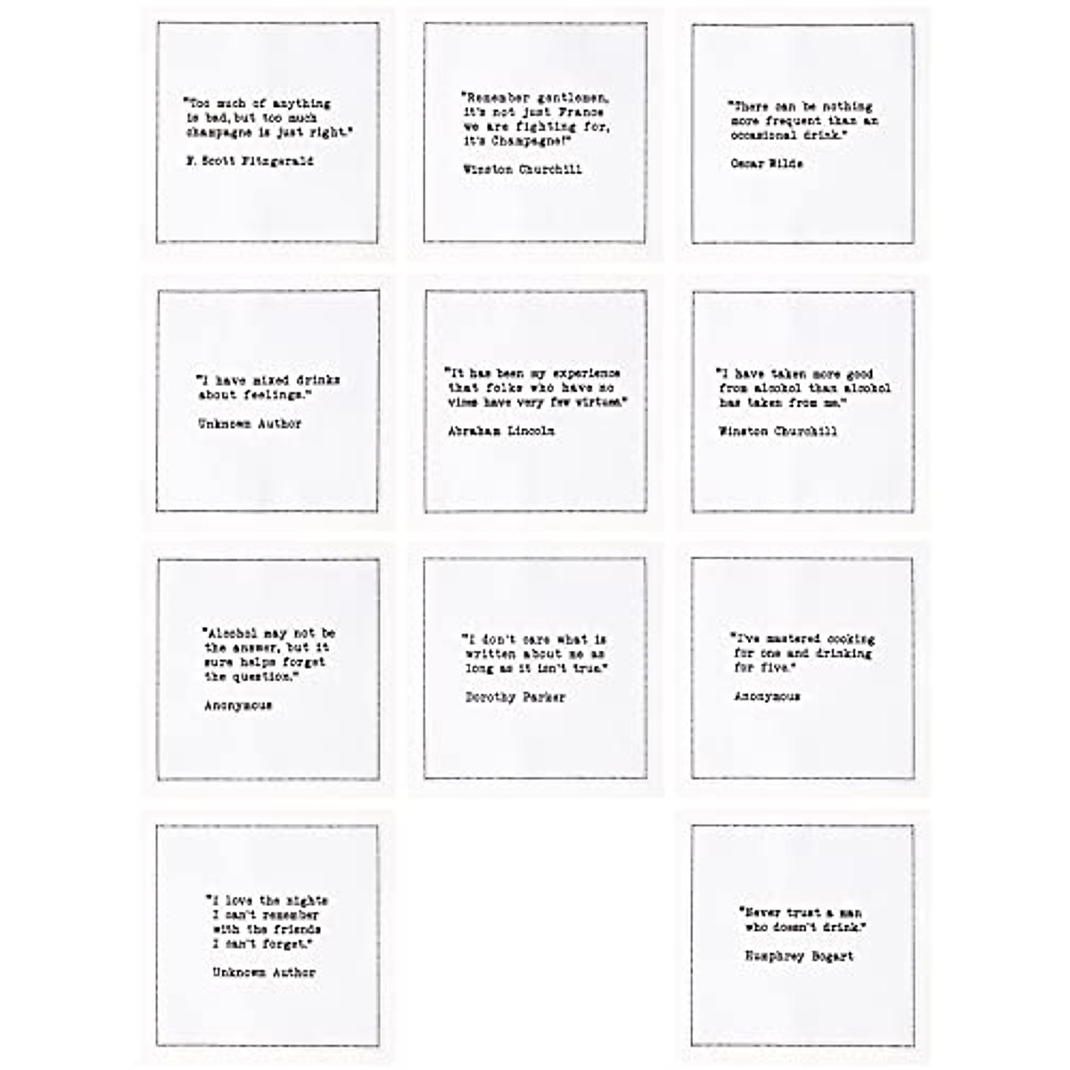 Five Star Napkins Drinking Quotes, White Cotton Cocktail Napkins, Beverage Napkins, Bar Napkins, Cloth Napkins, Party Napkins, Events, Holidays, Weddings, Birthdays, Disposable, 4.5" x 4.5"- (50x)
