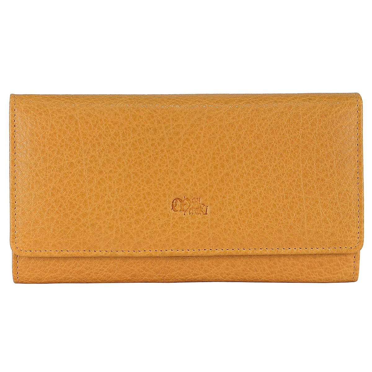 Mou Meraki Women RFID Blocking Real Leather Bifold Wallets For Women-Shield Against Identity Theft (LIGHT YELLOW)