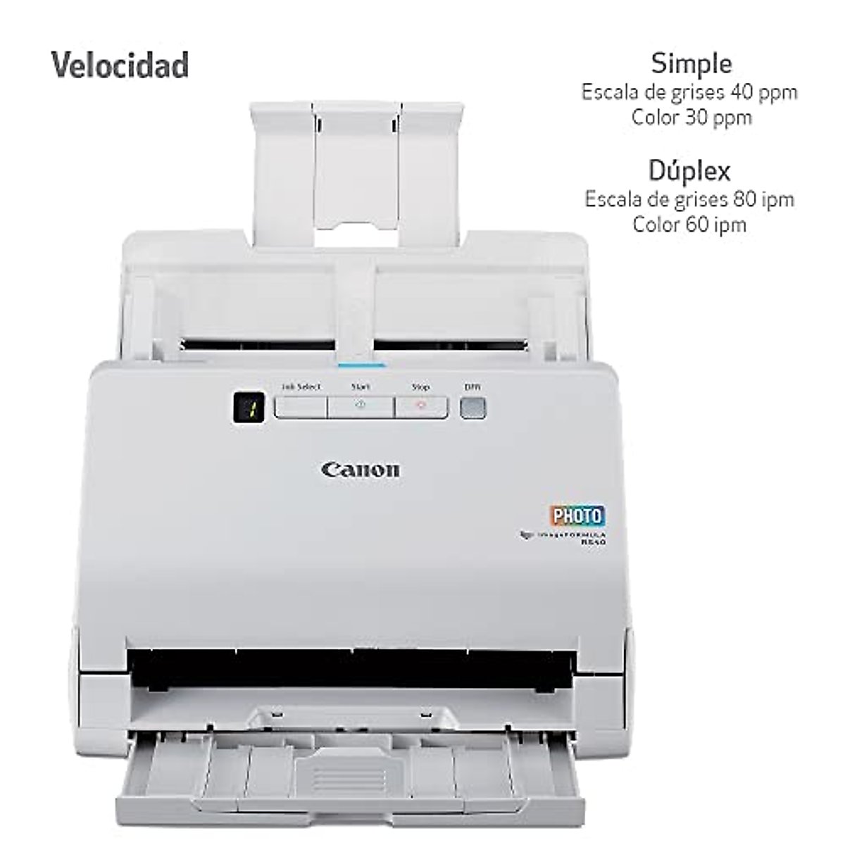 Canon imageFORMULA RS40 Photo and Document Scanner, with Auto Document Feeder | Windows and Mac | Scans Photos - Vibrant Color - USB Interface - 1200 DPI - High Speed - Easy Setup