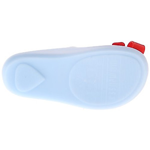 Mini Melissa Ultragirl Bow Flat ,Blue/Red,5 M US Toddler