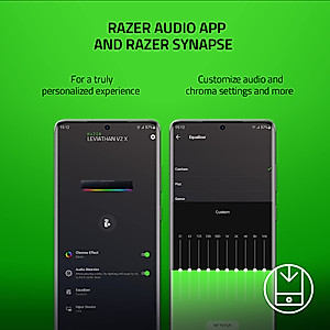 Razer Leviathan V2 X: PC Soundbar with Full-Range Drivers , USB Type C Power and Audio Delivery, Bluetooth 5.0 (Renewed)