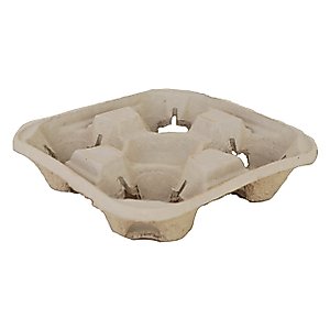 Southern Champion Tray 0117 ChampWare Molded Fiber 4 Cup Drink Carrier, Hold 8 to 32 oz Cup (Case of 300)