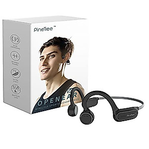 HCMOBI Open Ear Headphones Bluetooth Wireless Conduction Headset Quality Sound Outdoor Exercise Earphones for Skateboarding,Marathon,Jogging,Running,Hiking,Cycling (Grey)