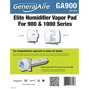 GeneralAire GA900 Humidifier Water Filter For GeneralAire 900 & 1000 Humidifiers - GFI #7919