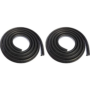 APDTY 140004x2 Body Mounted Rubber Door Weatherstrip Seal Fits Left & Right Replaces 3C3Z-2520708-AA