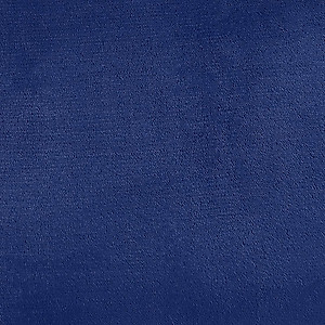 Amazon Basics Ultra-Soft Micromink Sherpa 3-Piece Comforter Bed Set, King, Navy Blue, Solid