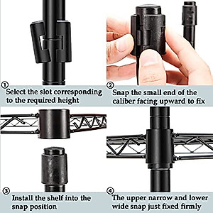 uyoyous 3 Tier Rolling Clothing Rack 73 X 40 Inch Wire Heavy Duty Clothes Rack with Locked Wheels and Side Hooks Rolling Garment Rack Closet Organizer for Bedroom