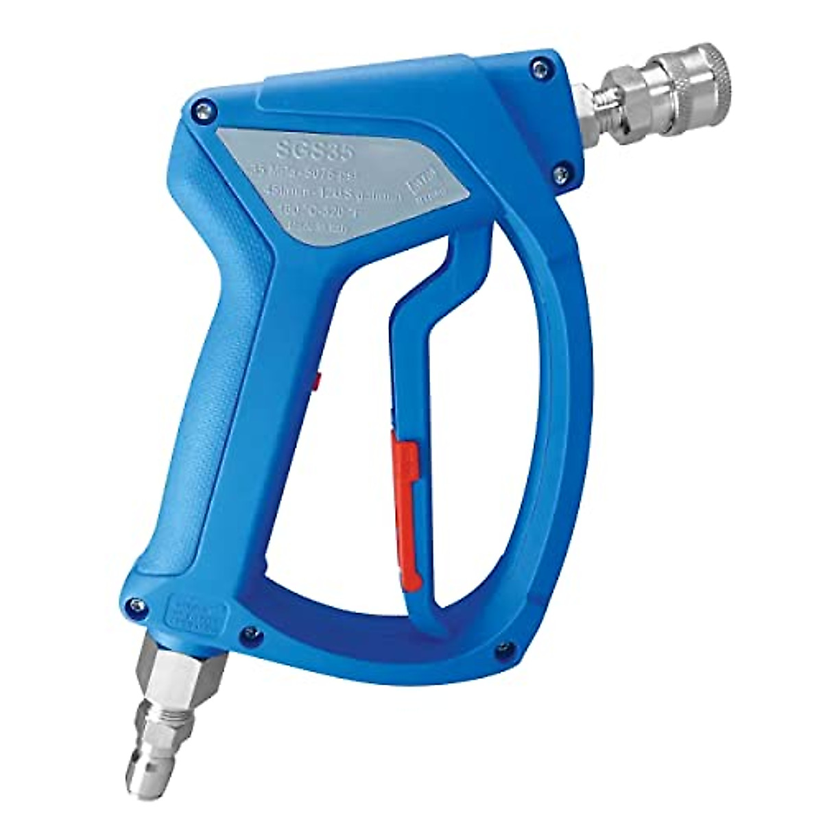 MTM Hydro Acqualine SGS35 Pressure Washer Car Wash Sprayer Gun with Stainless Steel Quick Connect Fittings and Live Swivel, High Pressure 4000 PSI Power Washer Car Washing Detailing