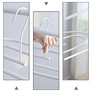 Garneck Metal Clothes Hanger Spiral Shaped Drying Rack Laundry Stand Hanger Rotating Hangers Quilt Coverlet Blanket Clothes Rack Space-Saving Rack Folding Clothes Rack