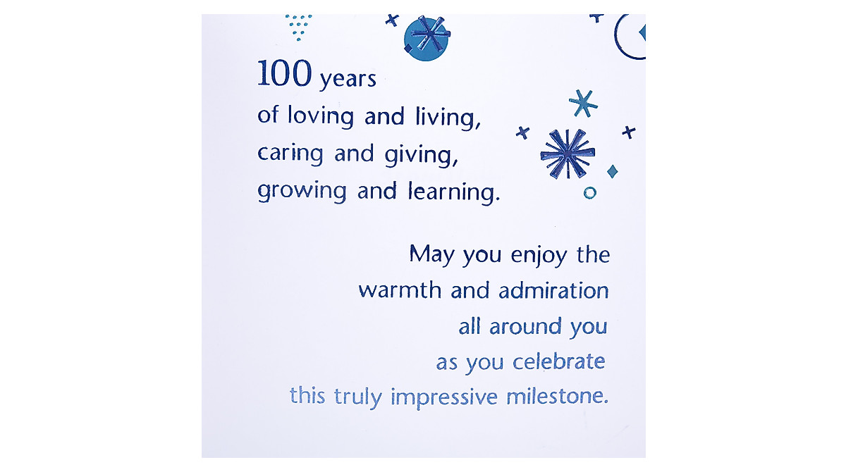 Hallmark 100th Birthday Greeting Card (100th with Confetti) — 🛍️ The ...