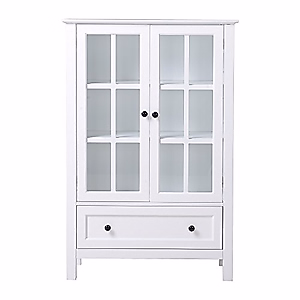 Signature Design by Ashley Miranda Accent Cabinet, 32"W x 12"D x 47"H, White