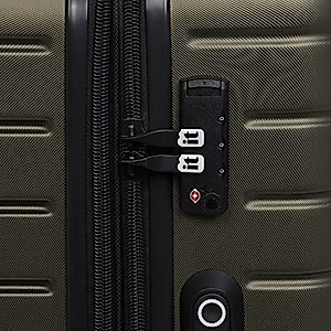 it luggage Intervolve 28" Hardside Checked 8 Wheel Expandable Spinner, Dark Olive