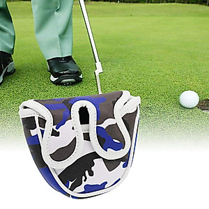 SEACLOUD Mallet Putter Cover Headcover Golf Club Head Covers 2ball Camouflage with Magnetic Closure for Scotty Cameron