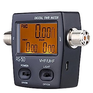 Youmei RS-50 Digital SWR/Watt Meter VHF/UHF 125-525MHz 120W for Two-Way Radio