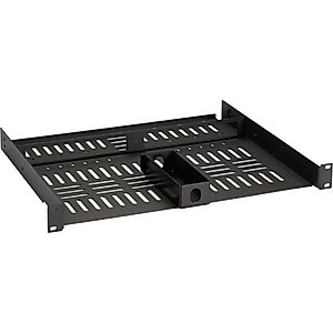 Black Box Network - KVXHP-RMK - Black Box KVXHP Series Extender Rackmount Tray - for Power Module - 1U Rack Height x 19 Rack Width - Rack-mountable - Black - TAA Compliant