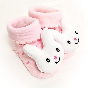 Lasin Baby Newborn Girl Cartoon Anti-slip Socks Boots Shoes - Strawberry (0-12M), Babyshower Gift
