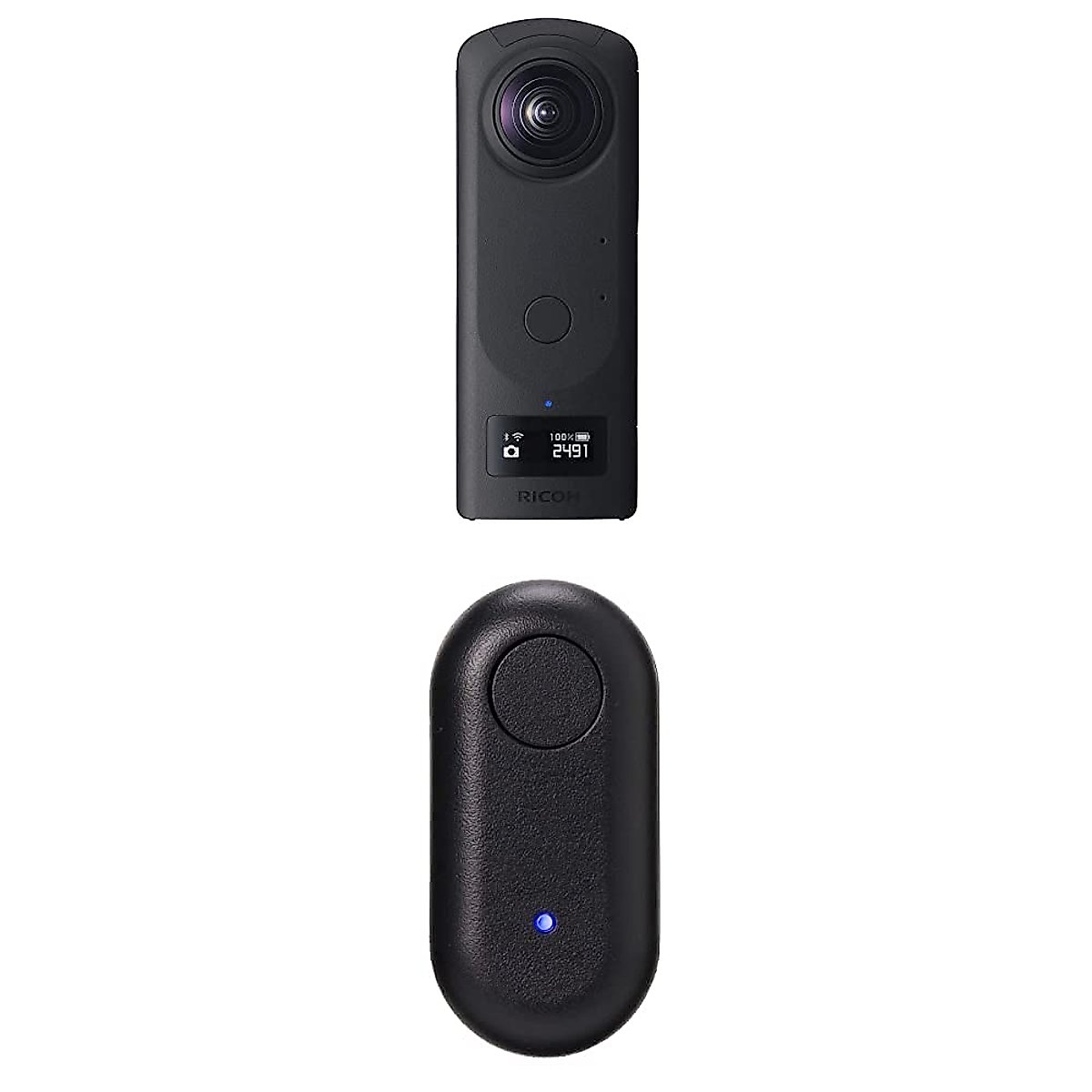 RICOH Theta Z1 51GB Black 360° Camera,CMOS sensors,Increased Internal Memory with RICOH Remote Control TR-1 for Theta - Compatible Models. Ricoh Theta Stick Included. HDR, Fast Wireless Transfer
