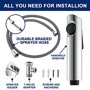 Give Bidet Sprayer for Toilet, Handheld Bidet, Bidet Attachment for Toilet, Toilet Hose Sprayer, Hand held Bidet, Jet Sprayer for Toilet