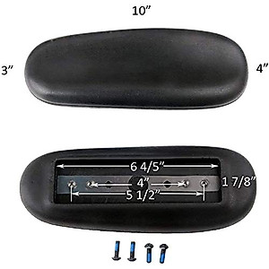 Office Chair Replacement Armrest Arm Pads Caps Univeral 4" 5.5" Mounting Hole 1 Pair