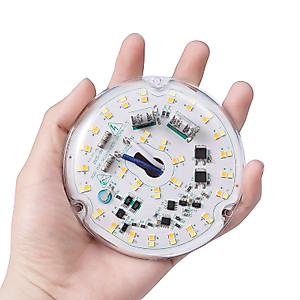 Ledytech 3.93'' LED Retrofit Light Kit for Ceiling Flush Light Ceiling Fan Light Replacement Panel PCB 18W Color Temperature Adjustable 3000K 4500K 6000K 2200LM 120V CRI90 Dimmable