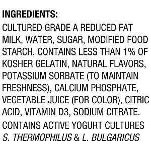 Danimals Squeezables Low Fat Yogurt Pouch, Cotton Candy, Gluten-Free,3.5 Oz, Pack of 4