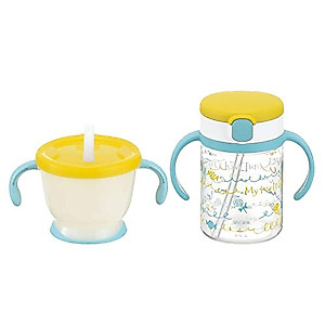 Richell Straw mag Set Yellow 6 Months~