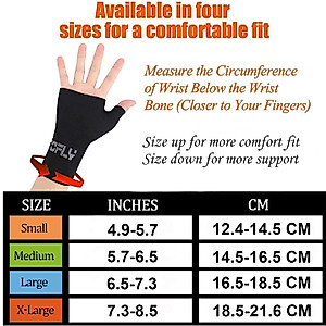 Thumb and Wrist Support for Joint Pain, Tendonitis, Sprain, Hand Instability, Compression Wrist Sleeves with Thumb Support