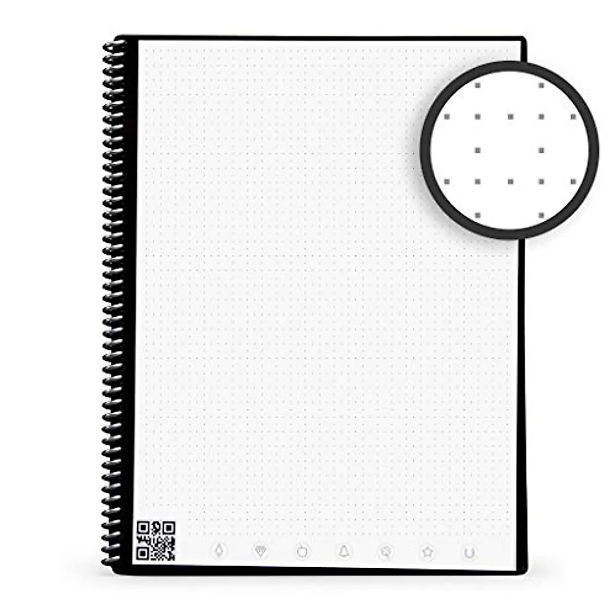 Rocketbook Smart Reusable Notebook Set - Dot-Grid Eco-Friendly Notebook with 2 Pilot Frixion Pens & 2 Microfiber Cloths Included - Light Blue Covers, Executive (6" x 8.8”) & Mini Size (3.5" x 5.5")
