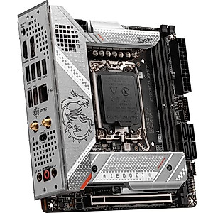 MSI MPG Z790I Edge WiFi Gaming Motherboard (Supports 12th/13th Gen Intel Processors, LGA 1700, DDR5, PCIe 5.0, M.2, 2.5Gbps LAN, USB 3.2 Gen2, Wi-Fi 6E, Mini-ITX)