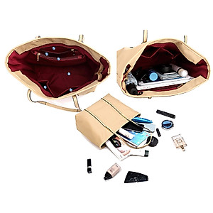 Wxnow Tote Purses and Handbags for Women, Large Trendy Shoulder Top Handle Handbag, Pocketbooks Purses, Waterproof Pink