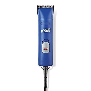 Andis – 23275, Ultra Edge Detachable Blade Clipper - Super 2-Speed Rotary Motor with Minimal Noise, 3400-4400 Strokes per Minute, Includes 14-Inch Heavy-Duty Cord – for Dogs, Coats & Breeds, Blue
