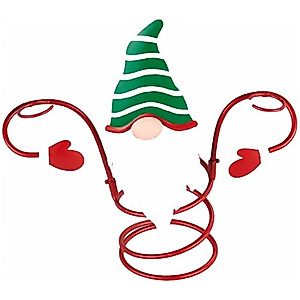 1PC Wine Glass Holder, Christmas Glass Wine Bottle Holder with Santa Gnome Wine Bottle Glass Desktop Organizer Rack for Bar Home Display Christmas Decor.