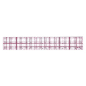 Westcott 8ths 12-Inch Beveled Transparent Ruler (B-70)