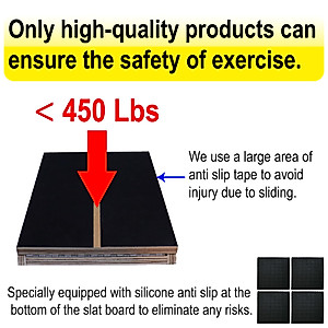ALOUKA Slant Board for Calf Stretching, (Thickened version) Incline Board and Posture Board, Calf Stretcher Slant Board, Slantboard Wedge for Ankles with 5 Adjustable Angles
