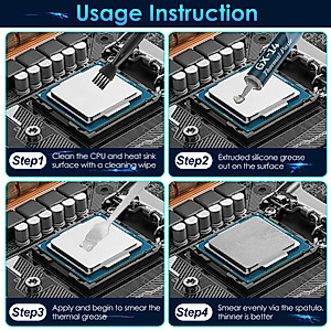 Aairhut GX-14 Thermal Pastes, 15.7W/m.k High Performance Thermal Compound Paste for Cooling All Processors, CPU, GPU - PC, PS4, Xbox & Heat Sinks in Computers and Consoles (8g)