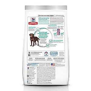 Hill's Science Diet Adult Perfect Weight for Weight Management, Large Breed Dry Dog Food, Chicken Recipe, 28.5 lb. Bag