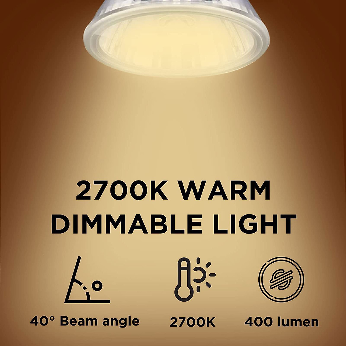 MR16 GU5.3 Halogen Light Bulbs (10 Pack) 20W 12V 3000k Warm White Spotlight Precision Halogen Reflector Fiber Optic Light Bulb 12V 20W for Landscape Light,School,Family,Tunnel Light